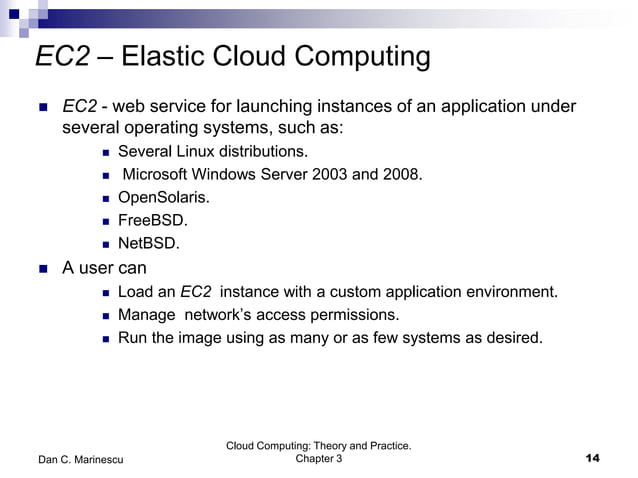 Chapter3 ec2 and usage.ppt | Cloud Computing | Internet