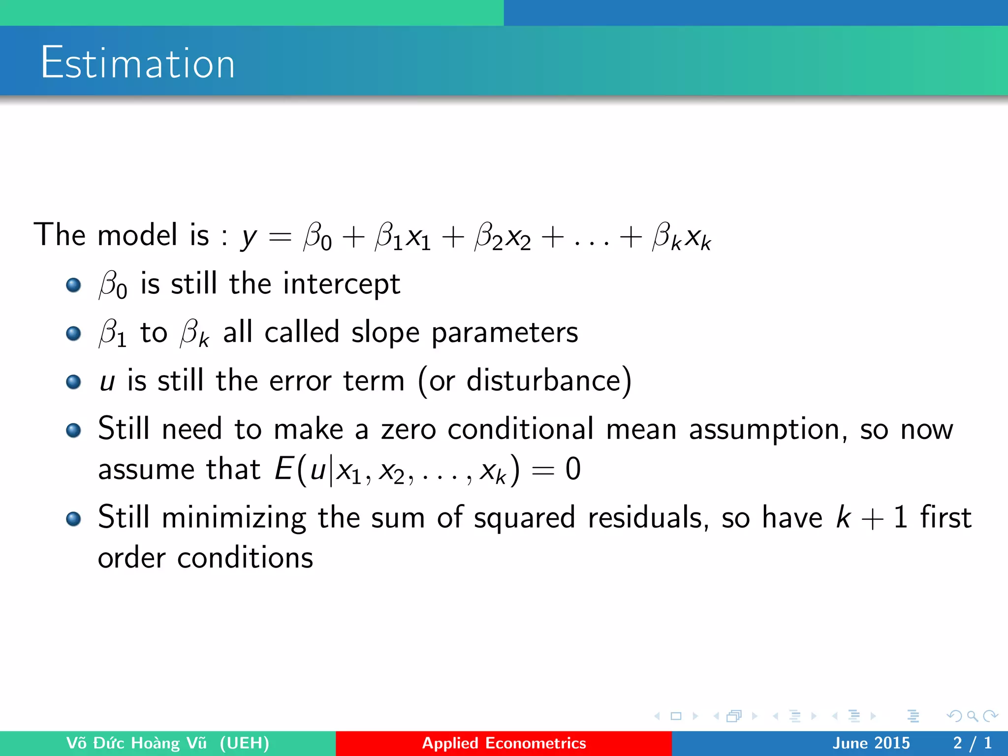 Chapter3 econometrics | PDF