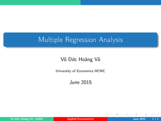 Chapter3 econometrics | PDF