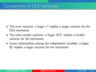 Chapter3 econometrics | PDF