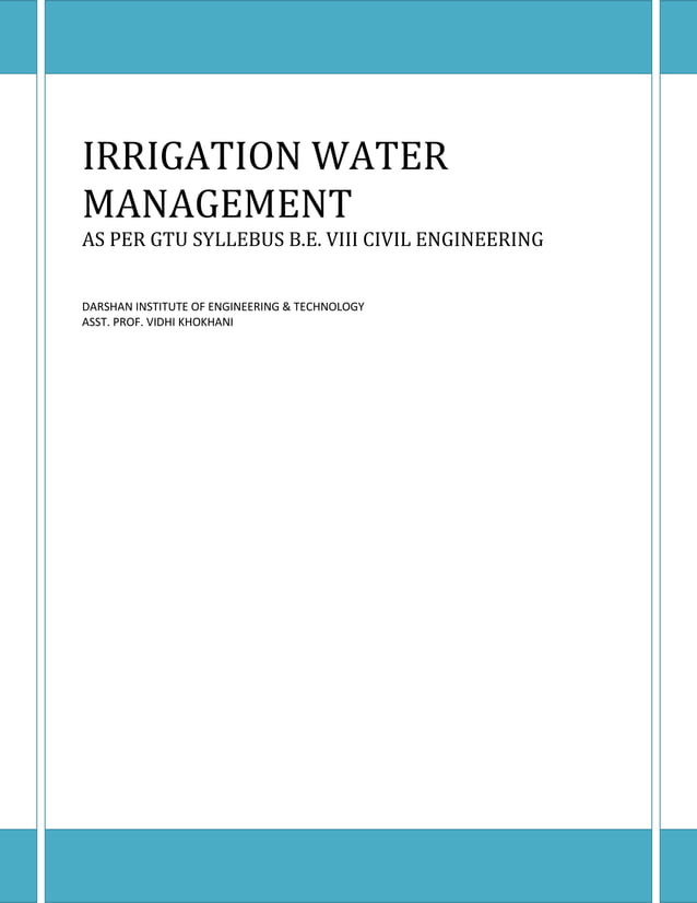 Irrigation water management | DOCX