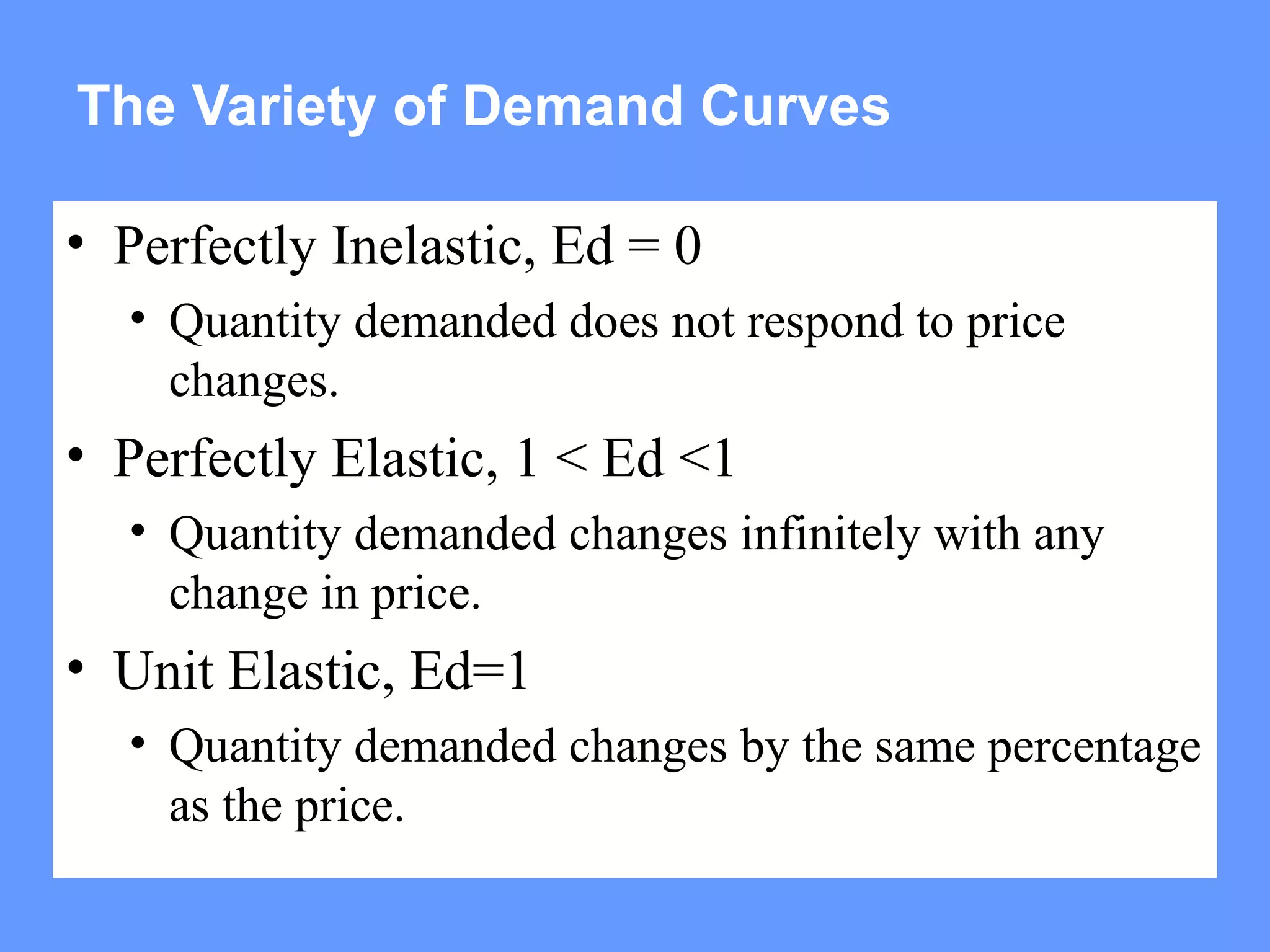 Chapter 3 elasticity for economics | PPT