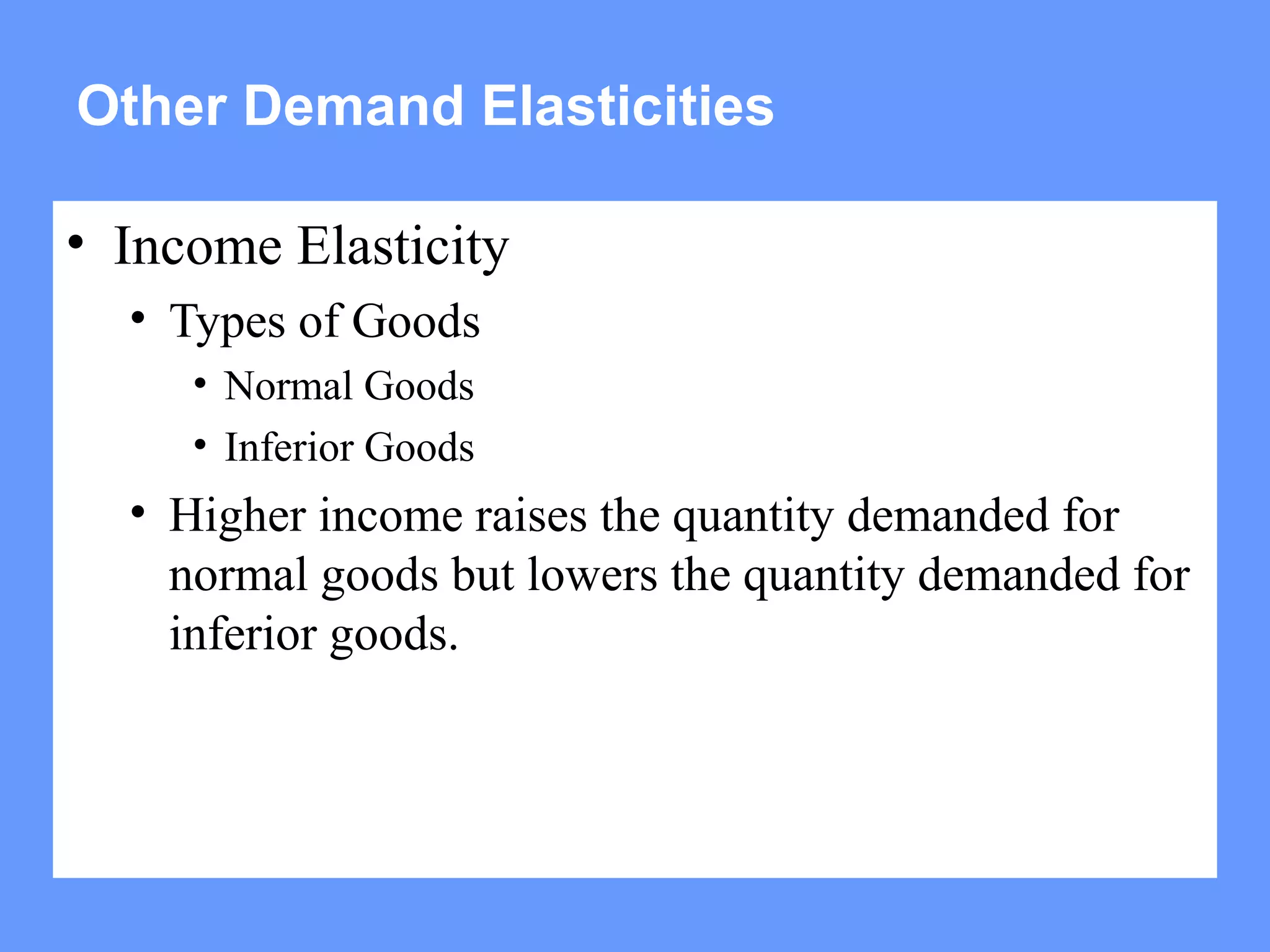 Chapter 3 elasticity for economics | PPT