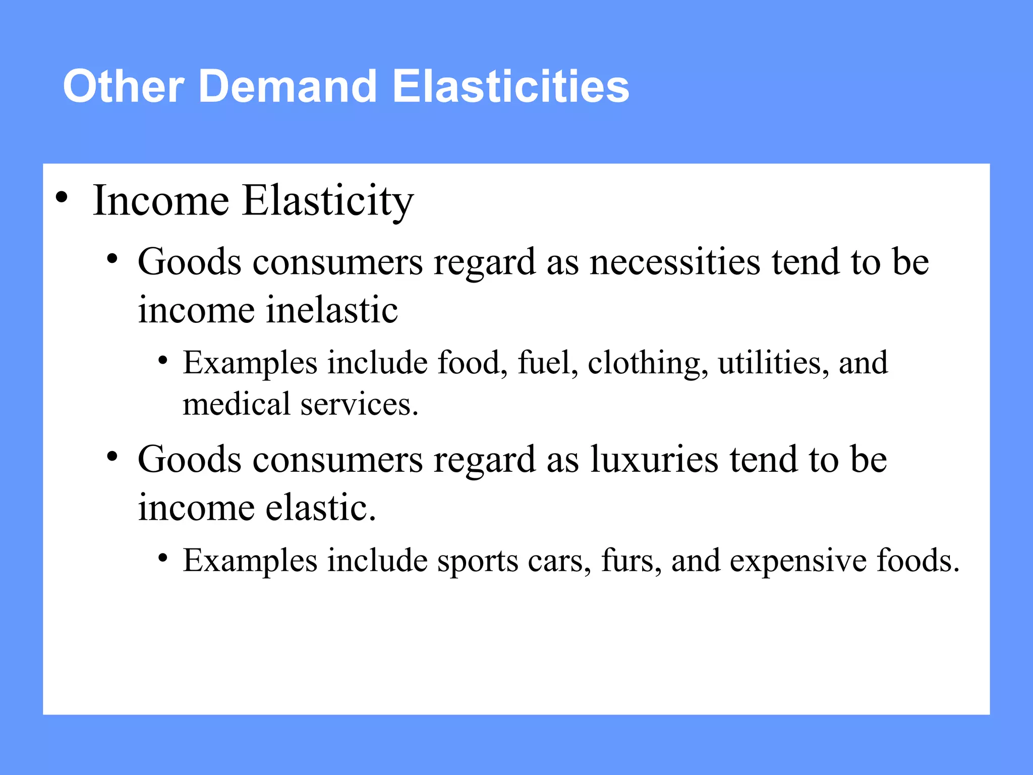 Chapter 3 elasticity for economics | PPT
