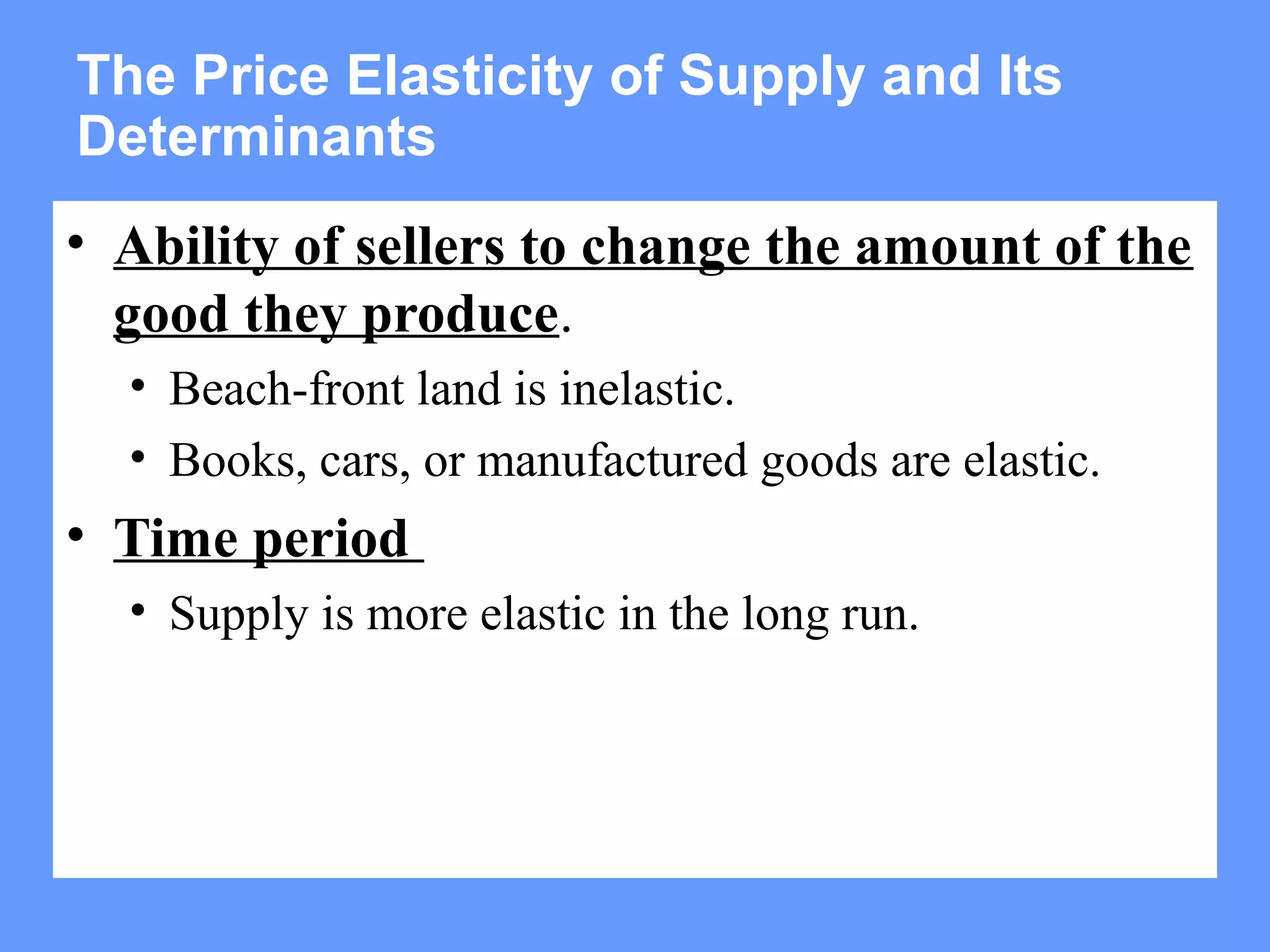 Chapter 3 elasticity for economics | PPT