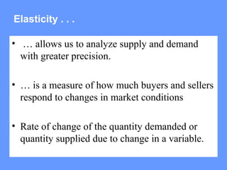 Chapter 3 elasticity for economics | PPT