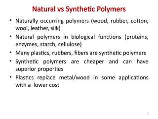 Chapter 3 structures, properties, applications, and processing of ...