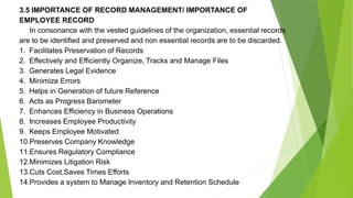 CHAPTER 3 Employee Record Management.pptx To understand the types of ...