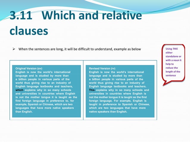 Chapter 3 Breaking up long sentences (ENGLISH FOR WRITING RESEARCH ...