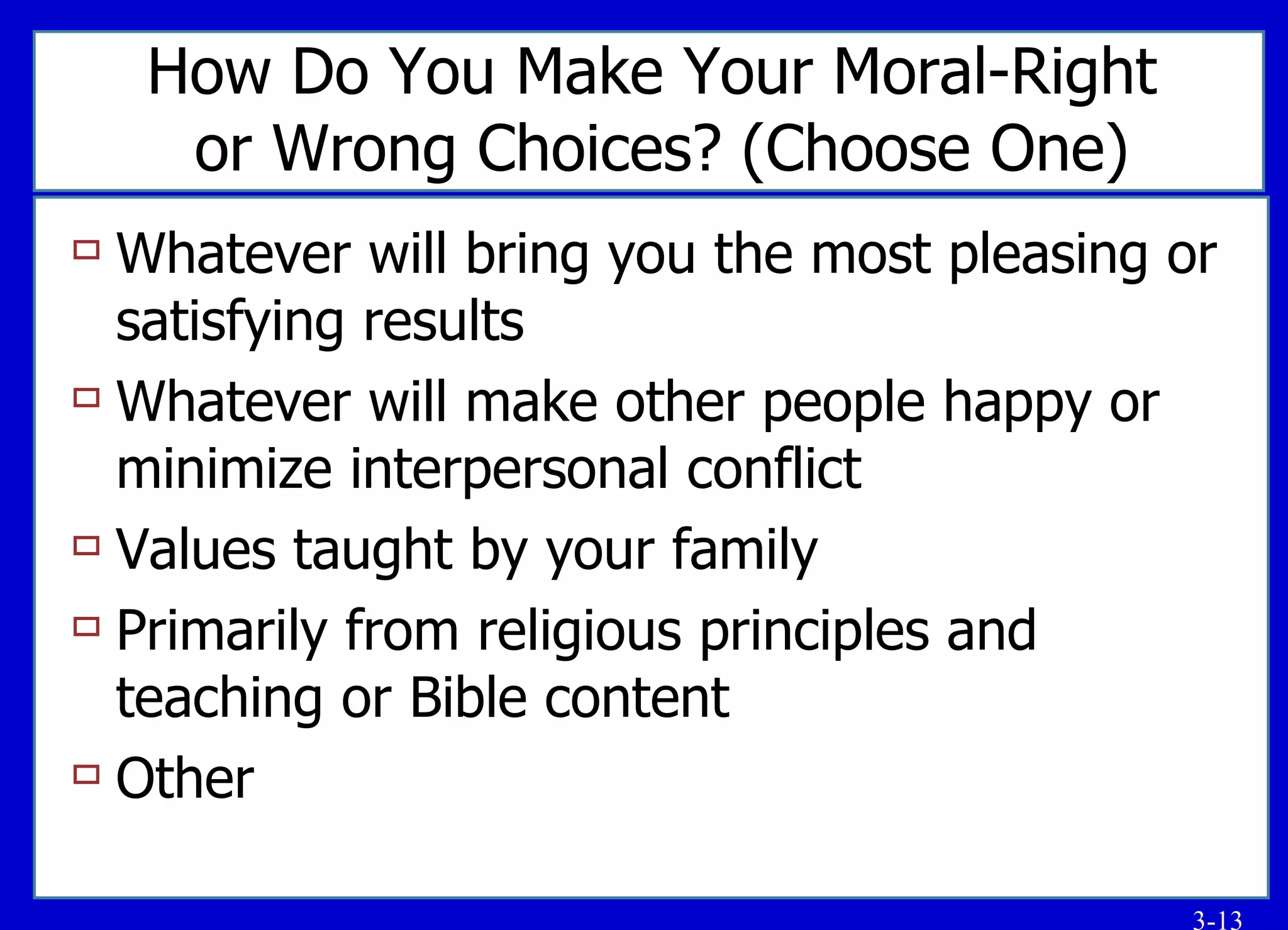 Chapter 3 Ethics First ppt | PPT