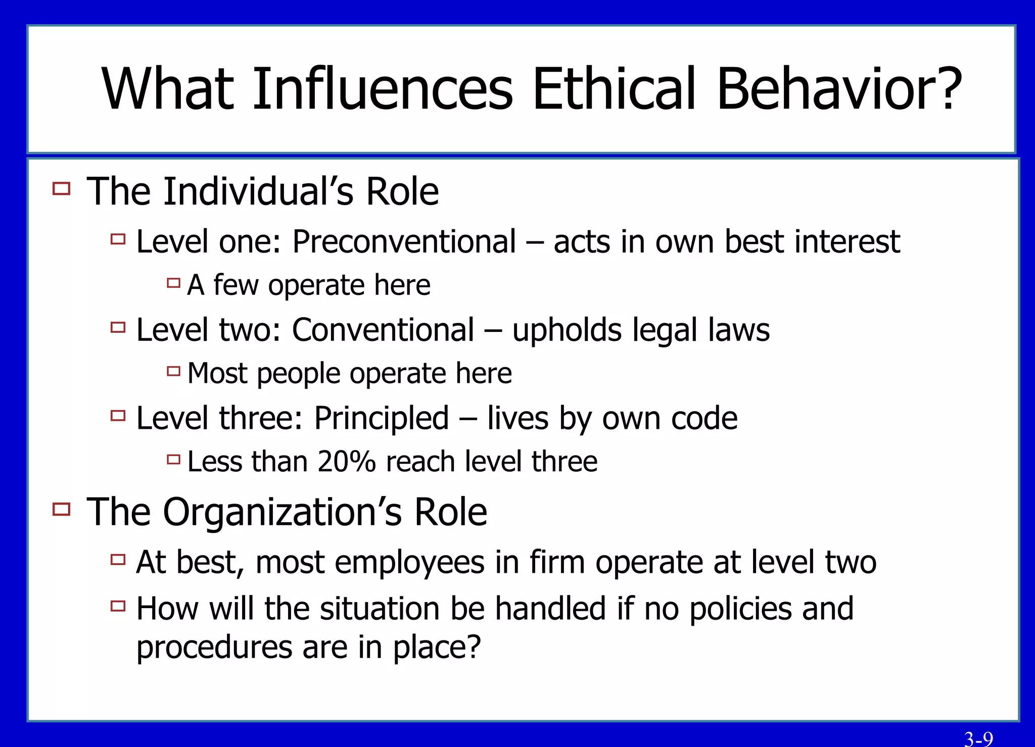 Chapter 3 Ethics First ppt | PPT
