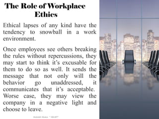 Chapter 3 Ethics in Workplace. (Business Ethics) pdf | PDF