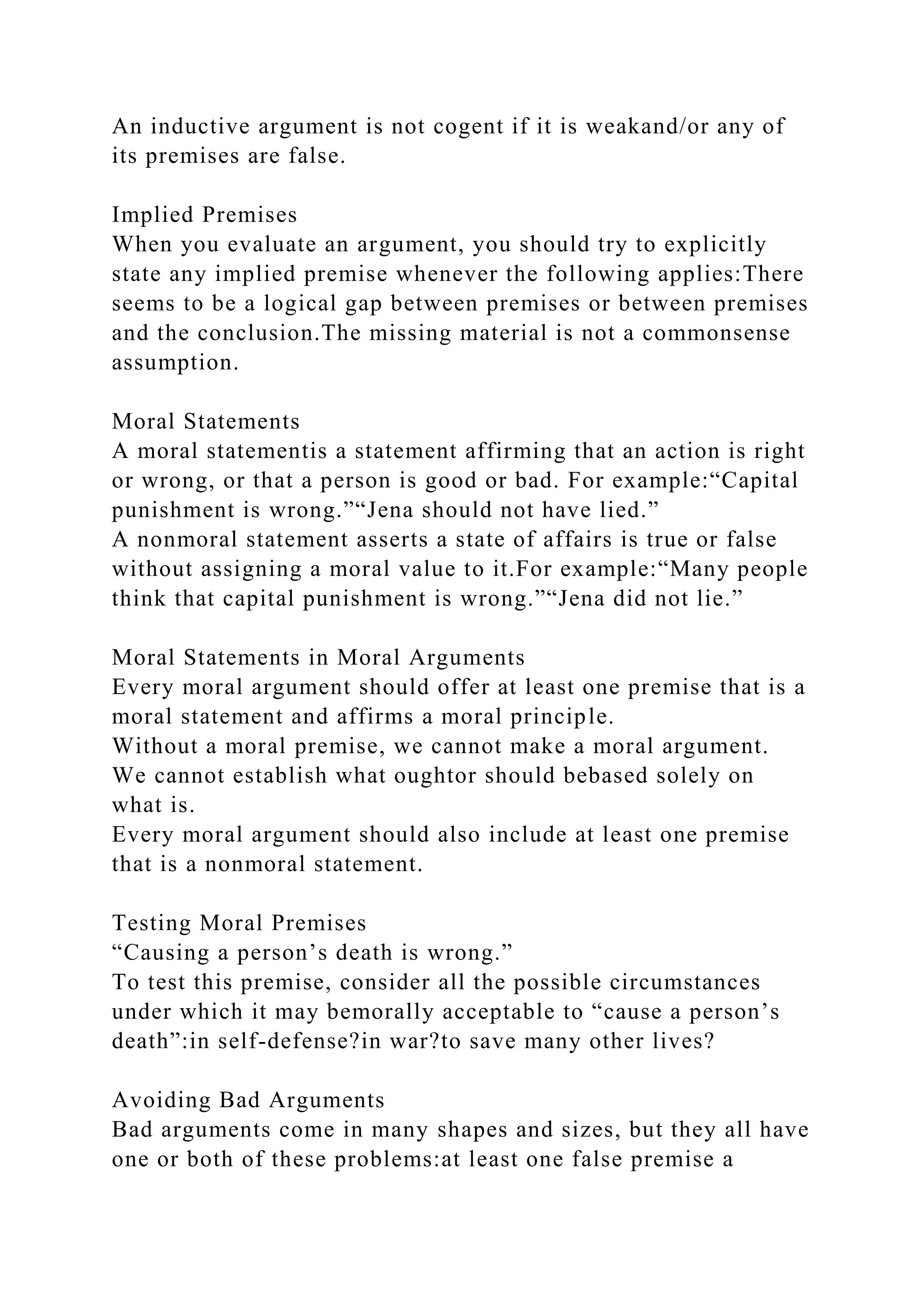 Chapter 3Evaluating Moral ArgumentsWhat Is Moral Reasoning.docx