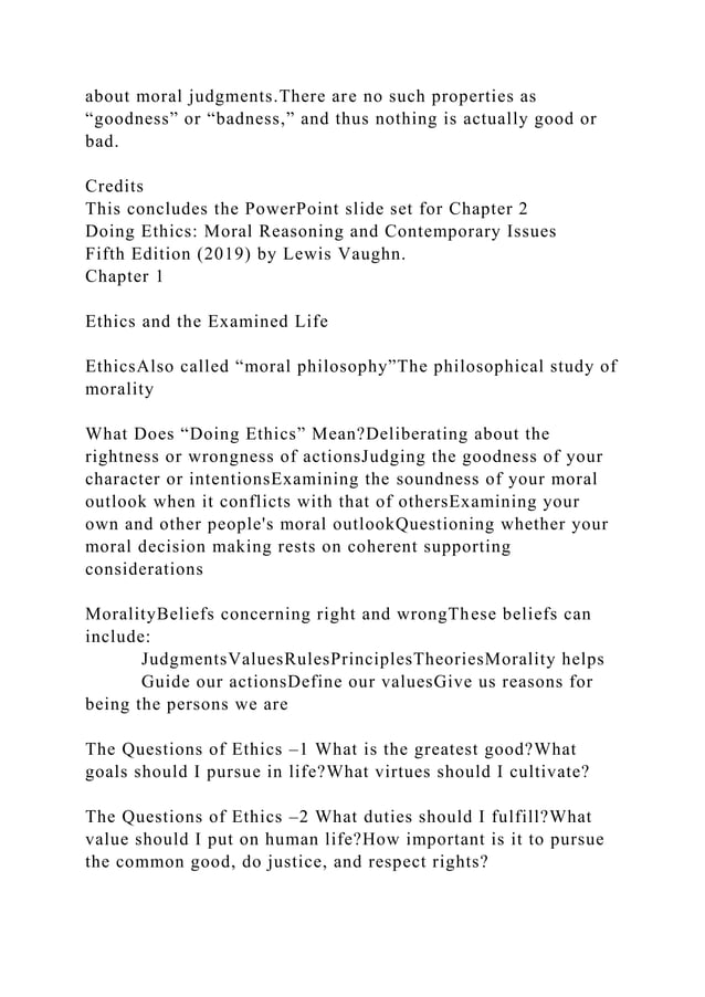 Chapter 3Evaluating Moral ArgumentsWhat Is Moral Reasoning.docx