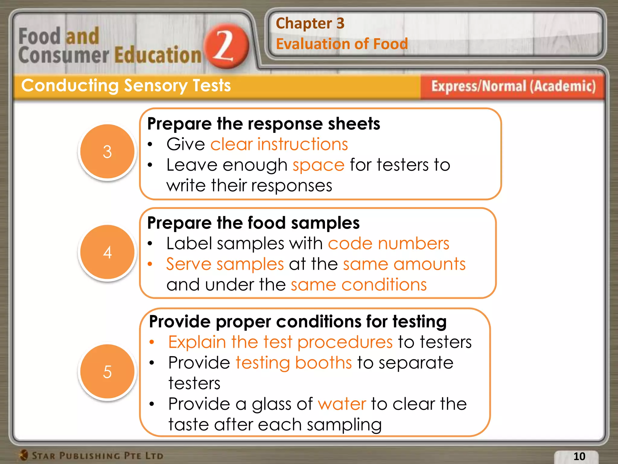 Chapter 3 Evaluation of Food | PPTX