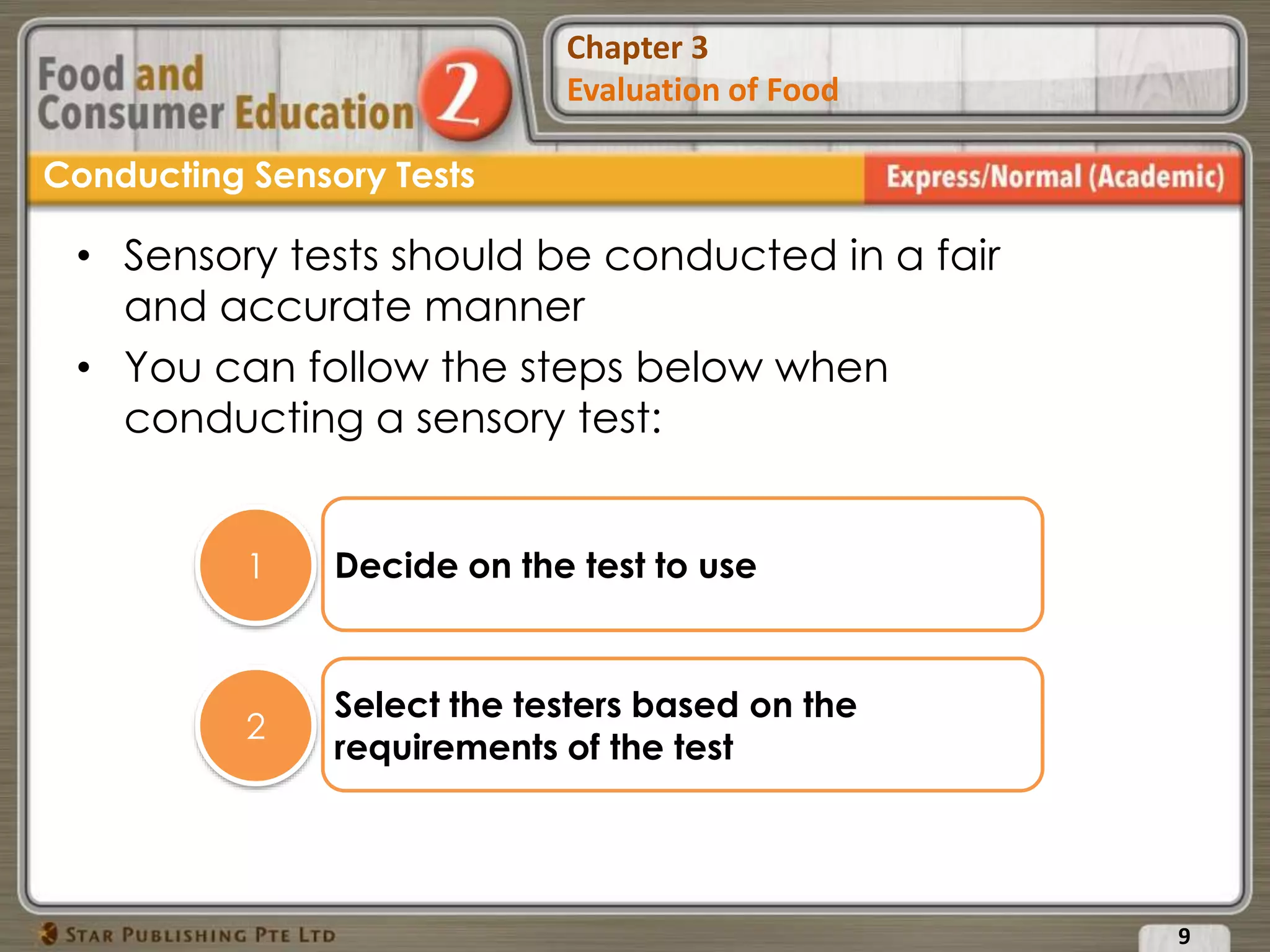 Chapter 3 Evaluation of Food | PPTX