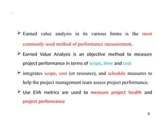 Earned Value Analysis in construction projects | PPTX
