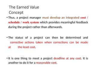 Earned Value Analysis in construction projects | PPTX