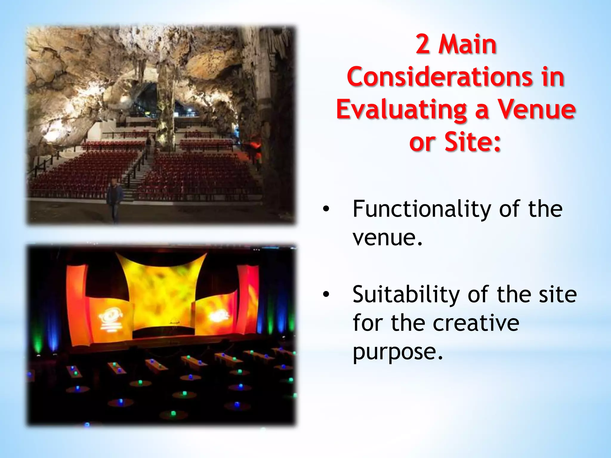 Chapter 3 Event Venues and Sites | PPTX