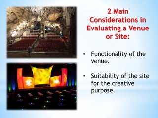 Chapter 3 Event Venues and Sites | PPTX