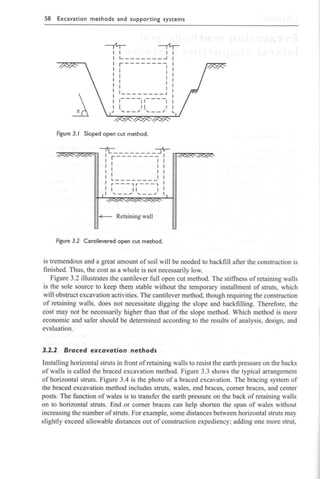 Chapter 3 excavation methods and lateral supporting systems | PDF