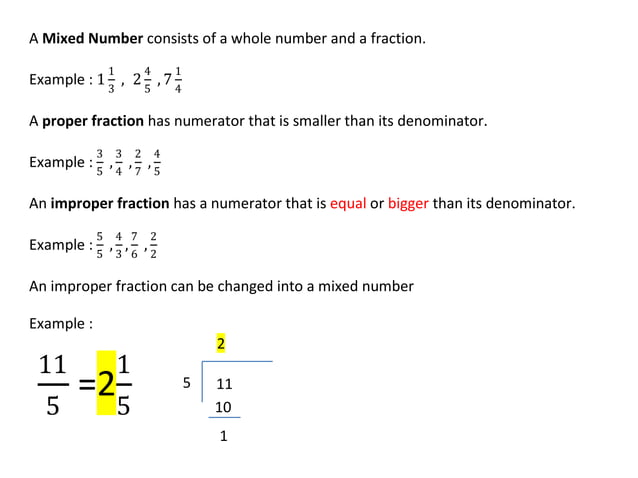 Chapter 3 Fractions | PPT