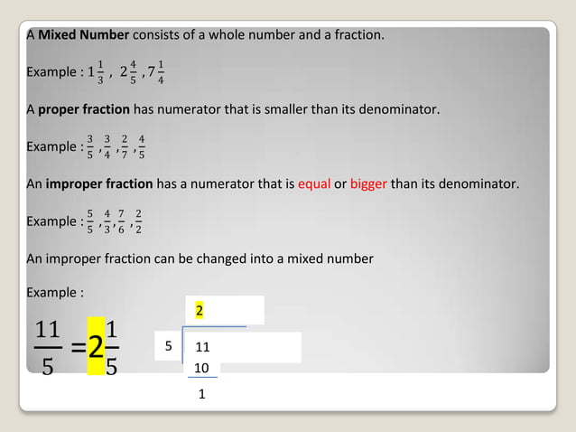 Chapter 3 Fractions | PPTX