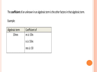 Chapter 3 Algebraic Expressions II | PPTX