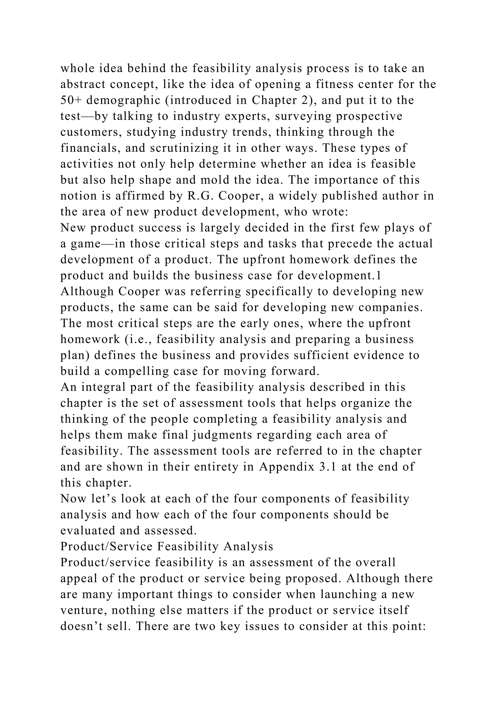 Chapter 3 Feasibility AnalysisIntroductionThis chapter focuses.docx