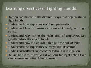 Chapter 3: Fighting Fraud | PPTX