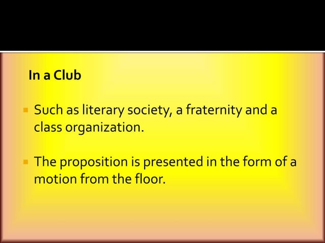 The Subject Of Argumentation Proposition Ppt