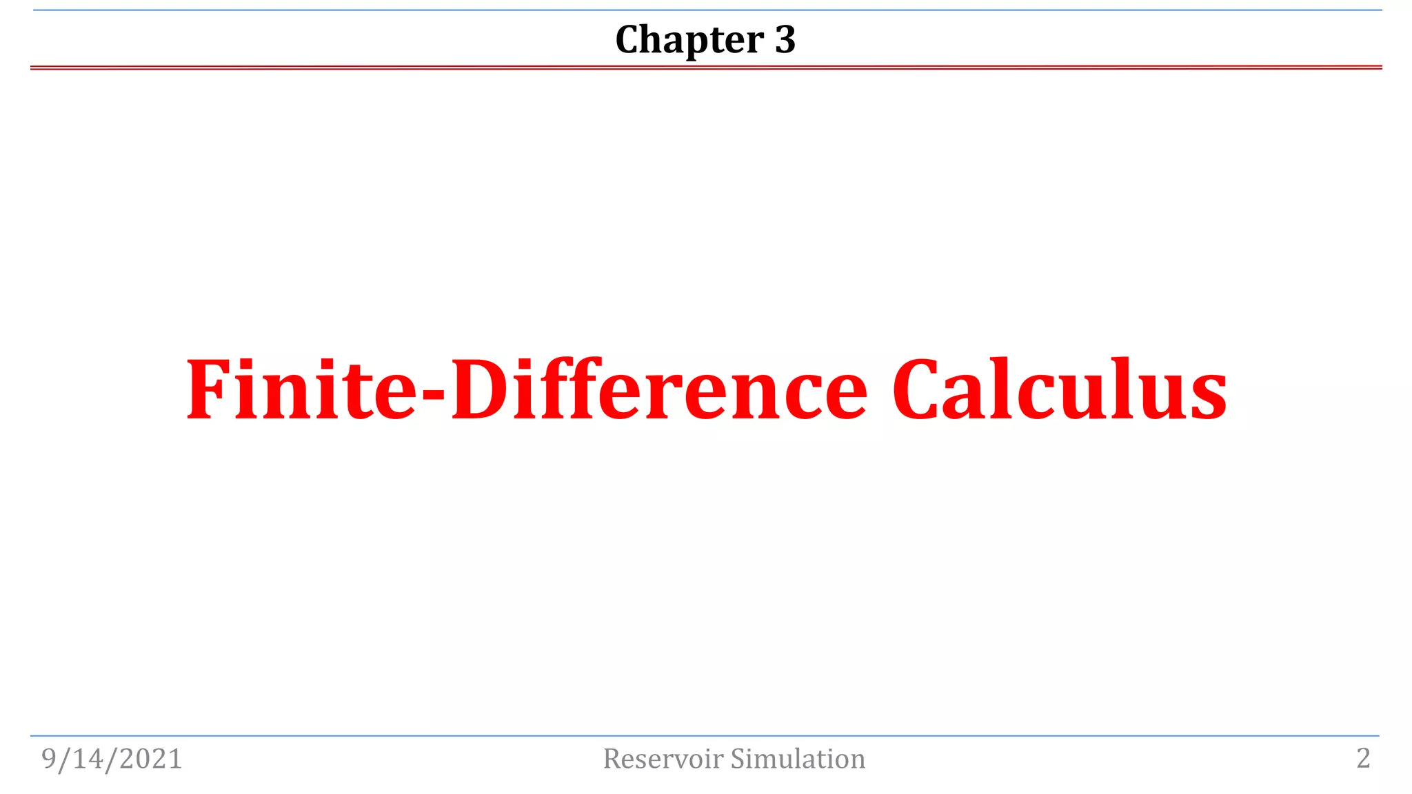 Chapter 3 Finite Difference Calculus Temporarily Ppt