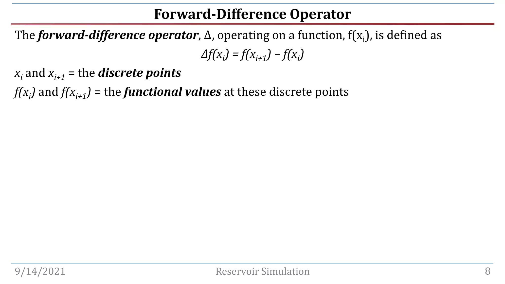 Chapter 3 Finite Difference Calculus Temporarily Ppt