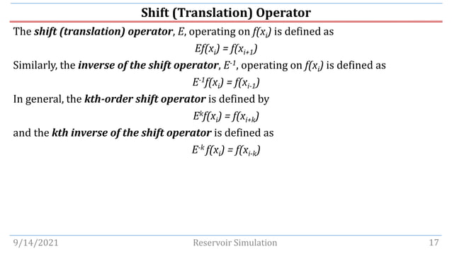 Chapter 3 Finite Difference Calculus Temporarily Ppt
