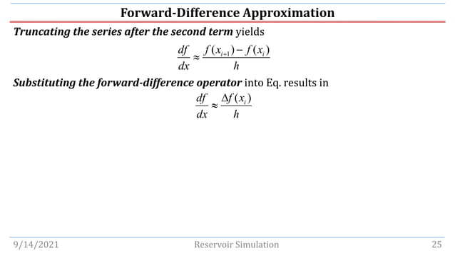 Chapter 3 Finite Difference Calculus Temporarily Ppt