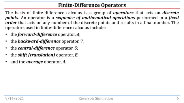 Chapter 3 finite difference calculus (temporarily) | PPT
