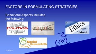 Chapter 3 formulating strategies | PPTX