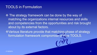 Chapter 3 formulating strategies | PPT