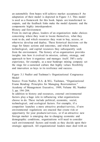 Chapter 3 Frameworks for Diagnosing Organizations What” to Change | DOCX