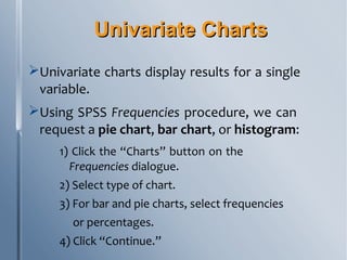 Frequency Tables & Univariate Charts | PPT