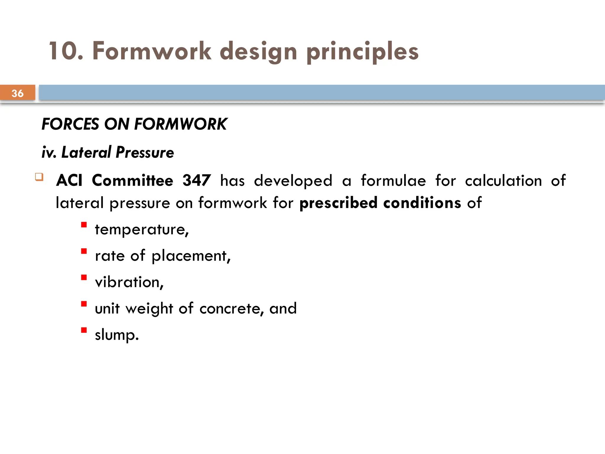 chapter 3_ Fresh Concrete Pressure on Formwork.pptx
