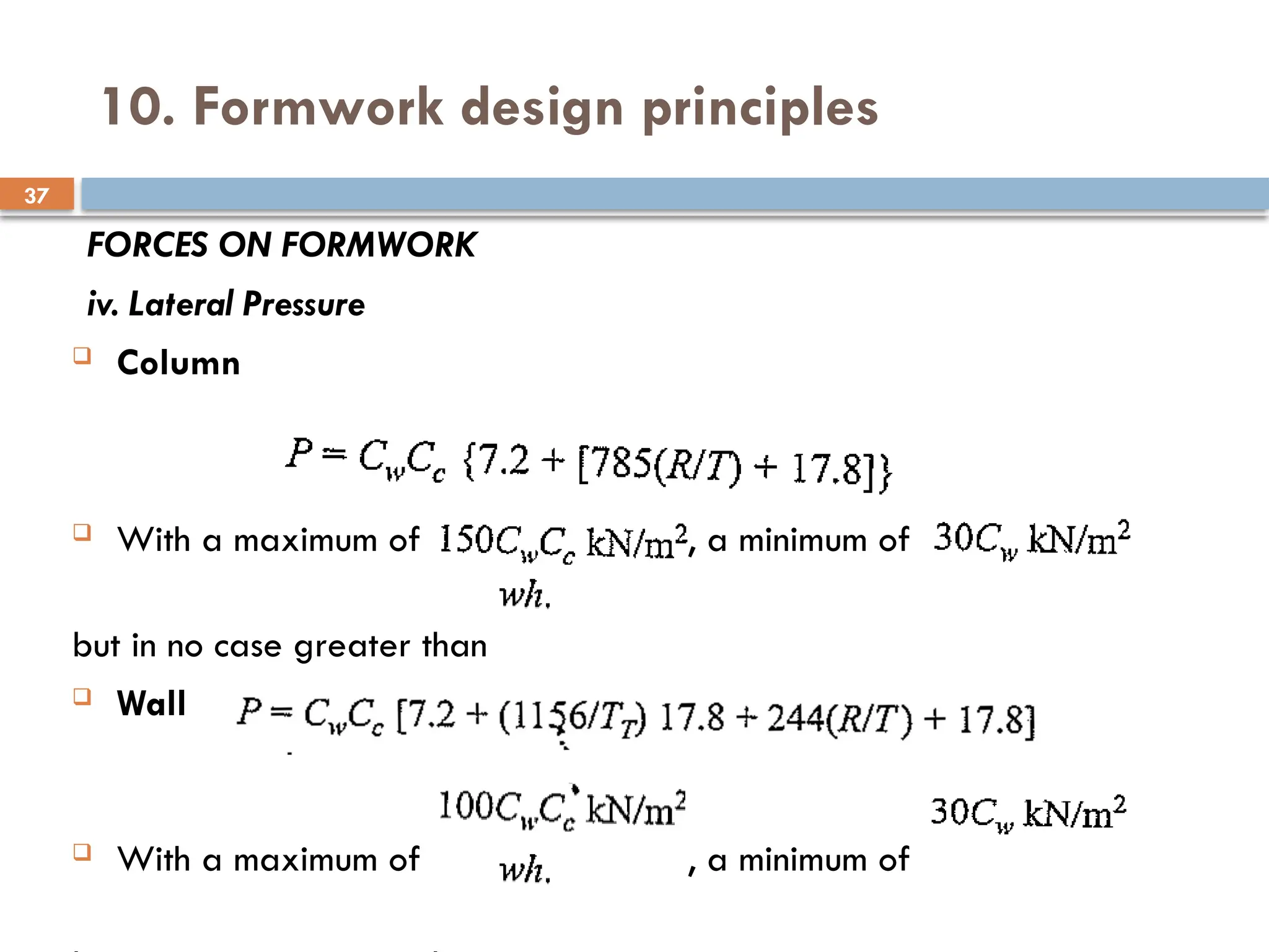 chapter 3_ Fresh Concrete Pressure on Formwork.pptx