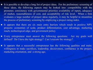 Chapter3 generationandscreeningofprojectideas | PPT