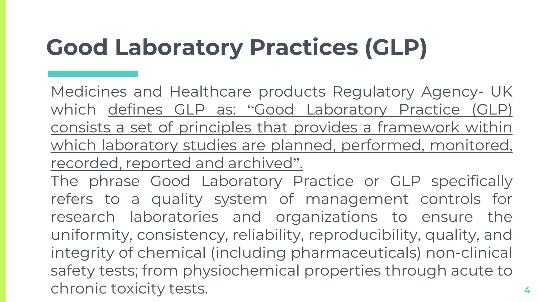 Good Laboratory Practices Pharmaceutical Quality Assurance | PPTX