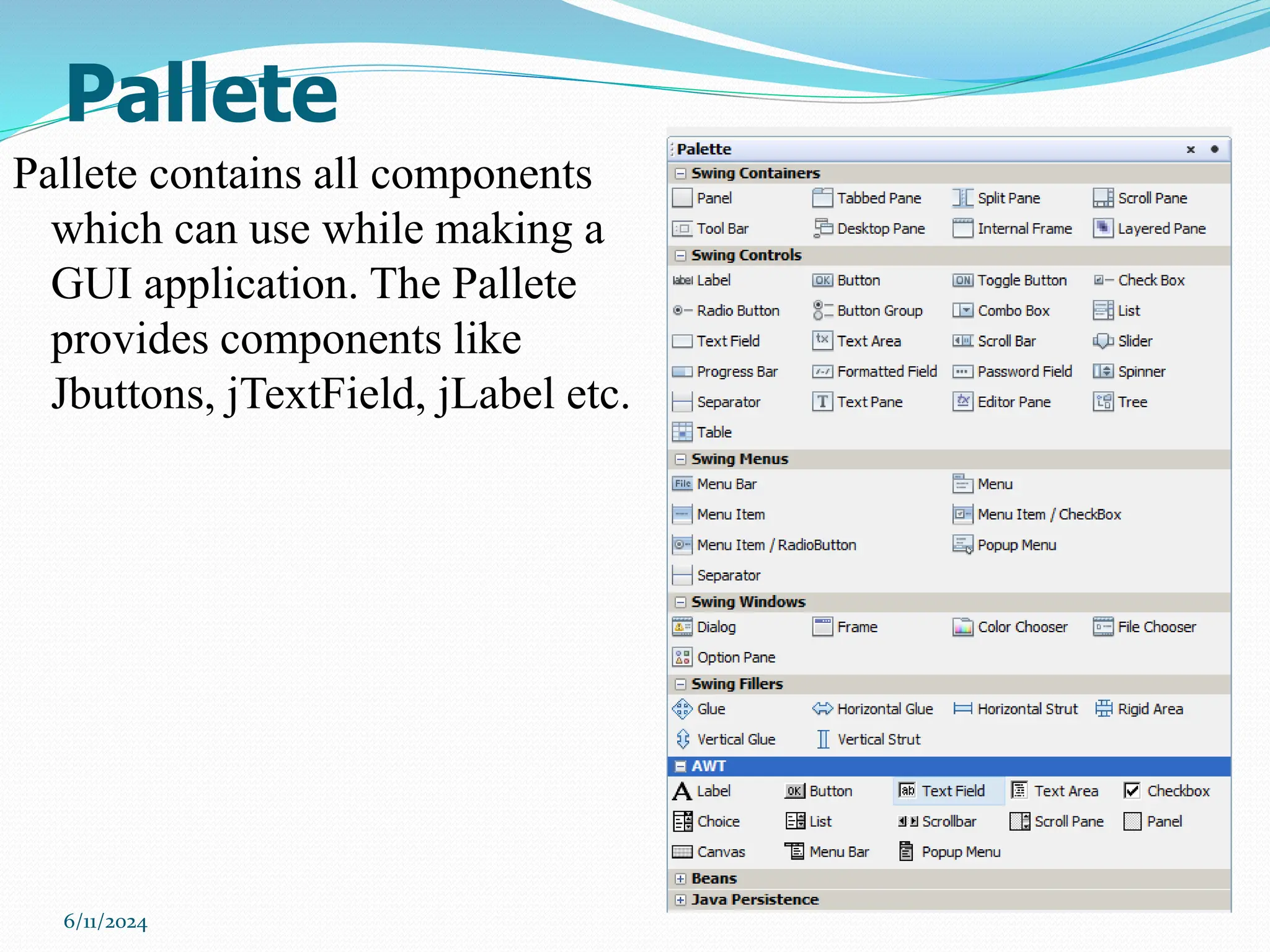 Chapter 3 Gui Netbean Graphic User Pptx Programming Languages Computing