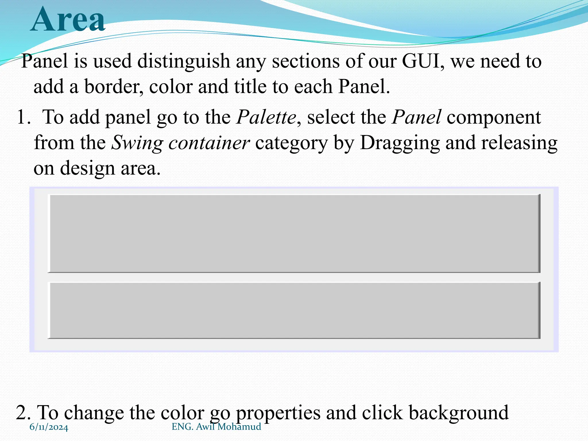 Chapter 3 Gui Netbean Graphic User Pptx Programming Languages Computing