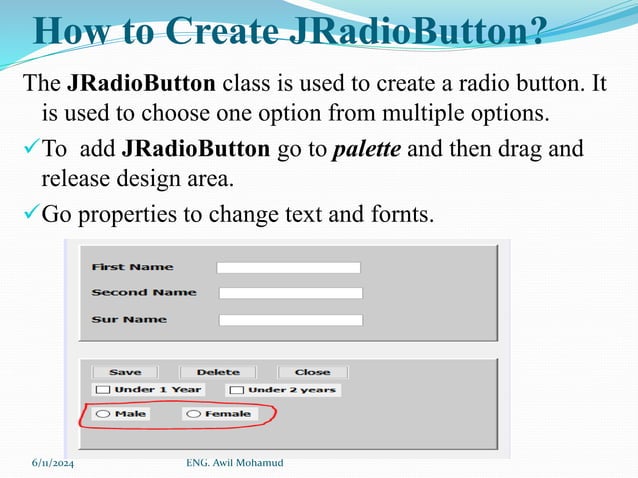 chapter 3 GUI Netbean graphic user .pptx | Programming Languages | Computing