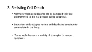 Chapter 3 hallmarks of cancer | PPTX