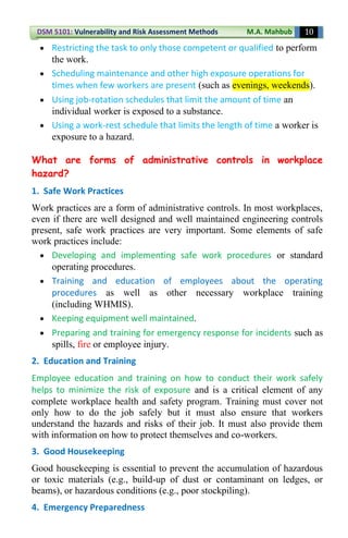 5203 Disaster and Climate Resilience, Occupational Health and Safety | PDF