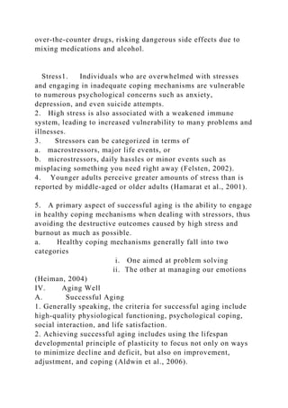 Chapter 3 Healthy Lifestyles and Successful AgingChapter 3 .docx | Smoking Cessation | Wellness